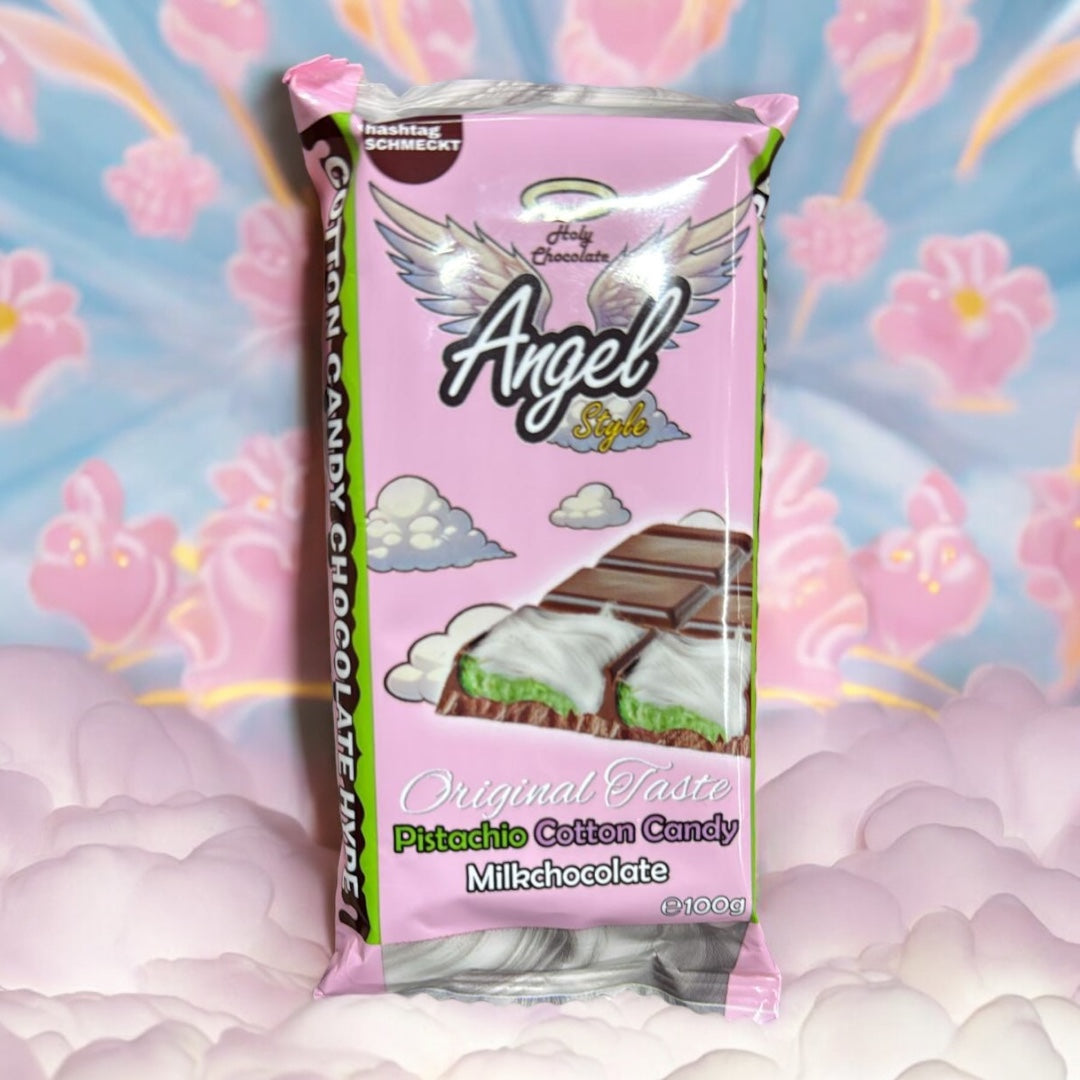 Holy Chocolate Angel Style Pistachio Cotton Candy Milk Chocolate Bar 1 ...