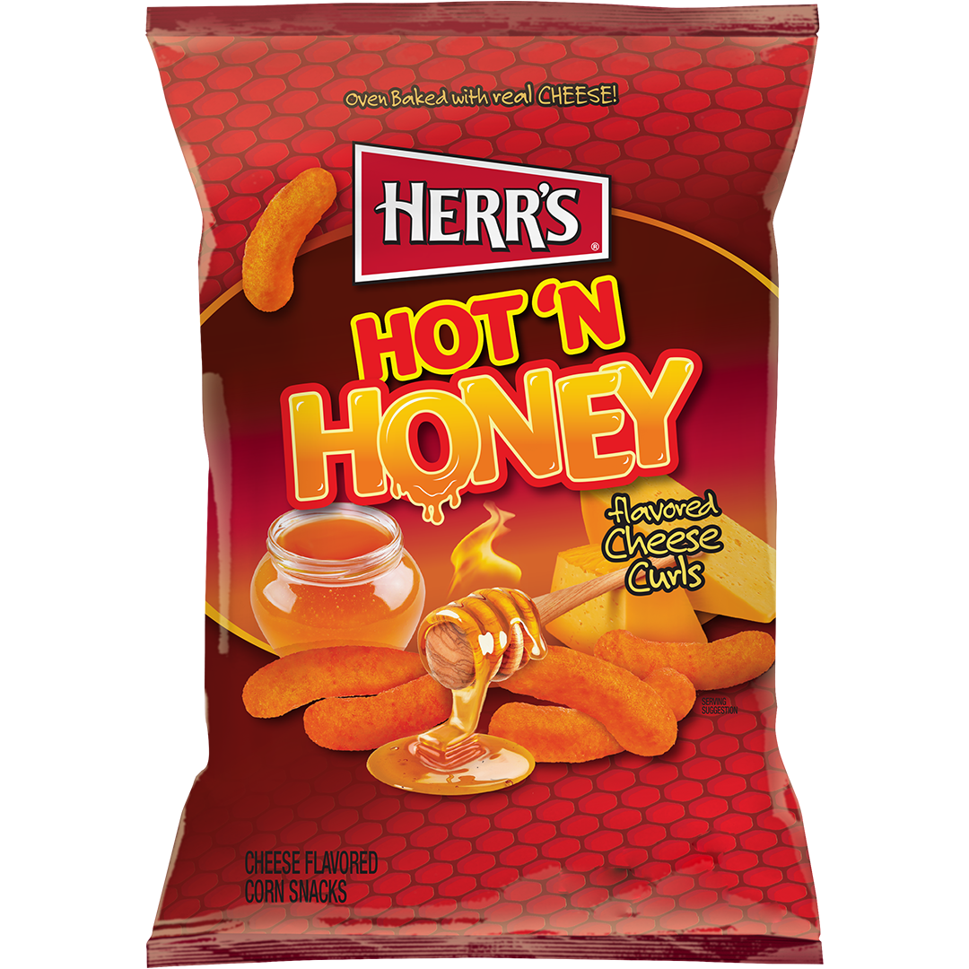 Herr's Hot 'N Honey Cheese Curls 170g – Sugar Rush Neath