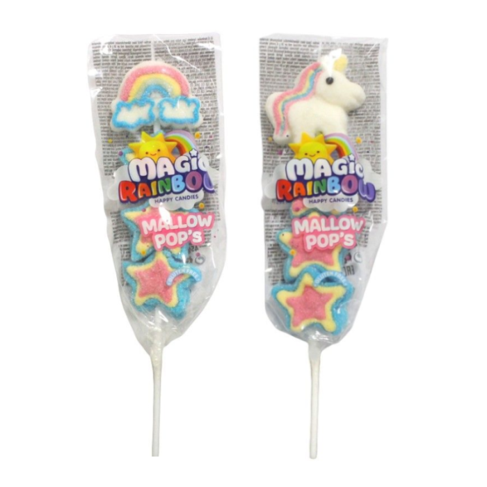 Magic Rainbow Mallow Pops 45g – Sugar Rush Neath